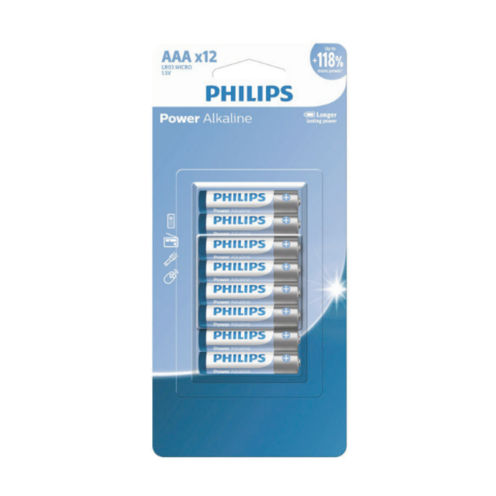 Philips | LR03P12B/40 | 12AAA Power Alkaline Battery – ALCO (S) PTE. LTD.